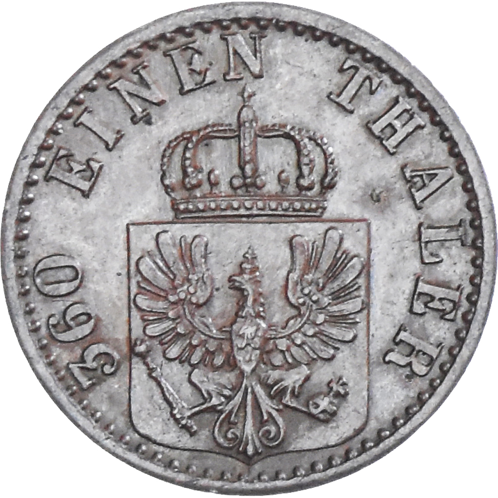 Coin, German States, PRUSSIA, Wilhelm I, Pfennig, 1873, Frankfurt,