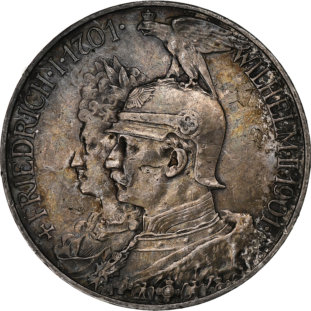 Coin, German States, PRUSSIA, Wilhelm II, 5 Mark, 1901, Berlin,