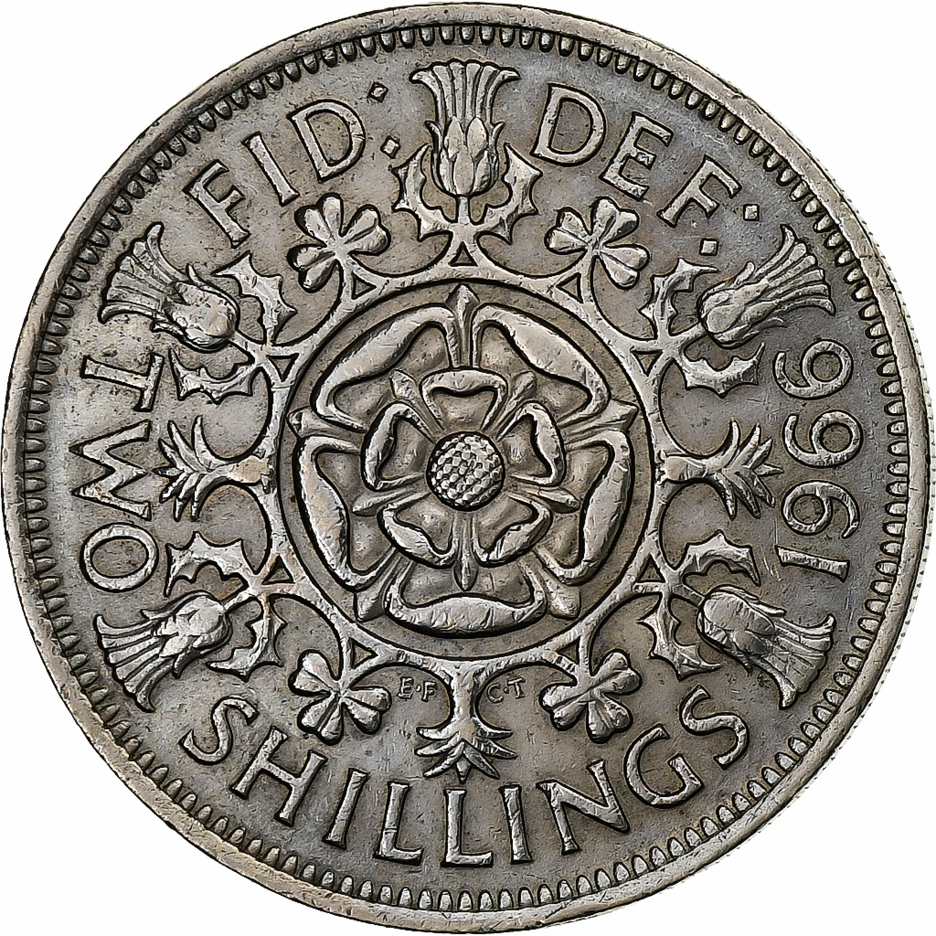 Great Britain, Florin, Two Shillings, 1966, Copper-nickel, | European Coins