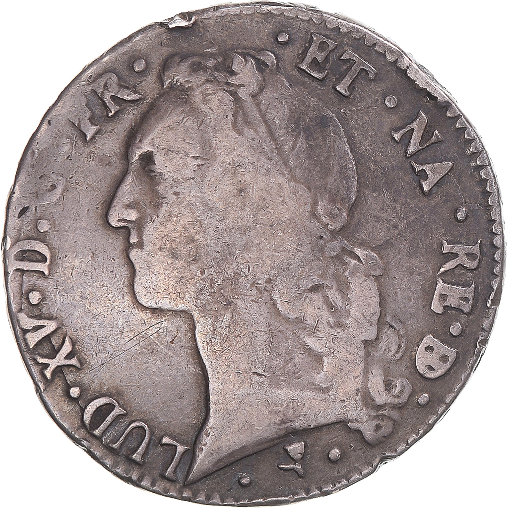 Coin, France, Louis XV, Écu de Béarn au bandeau, 1764, Pau, , Silver