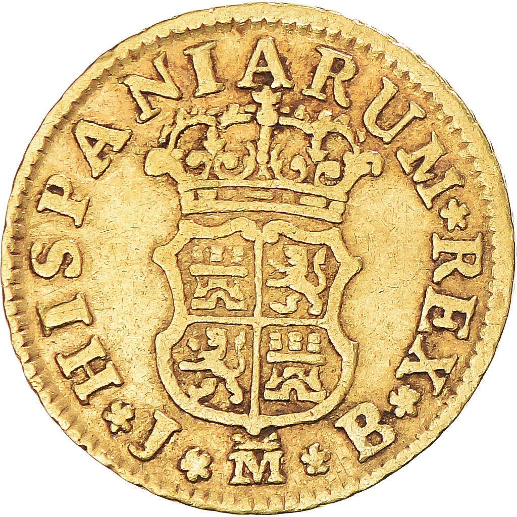 Coin, Spain, Ferdinand VI, 1/2 Escudo, 1750, Madrid, , Gold | European ...