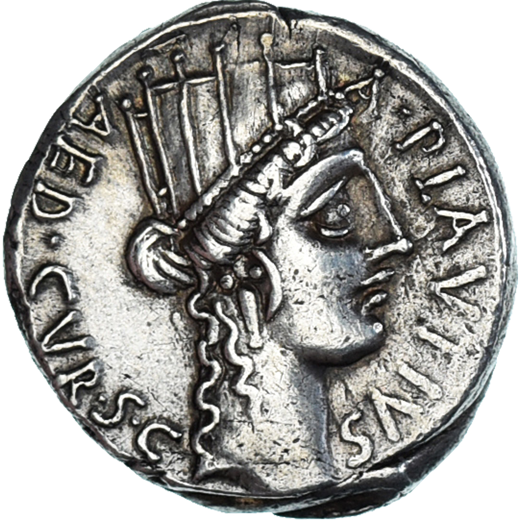 Plautia, Denarius, 55 BC, Rome, Silver, , Crawford:431/1 | Roman ...