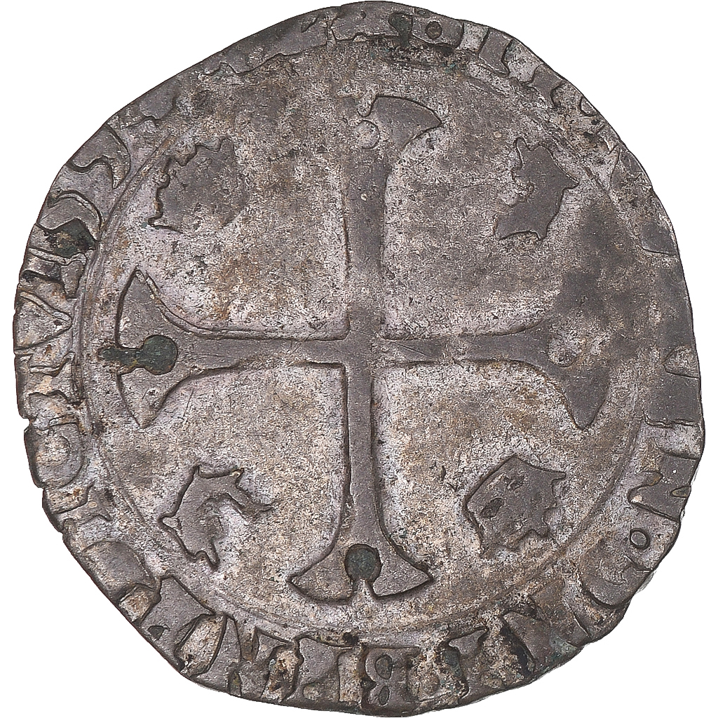 Coin, France, Henri IV, Douzain du Dauphiné, 1594, Grenoble, , Billon