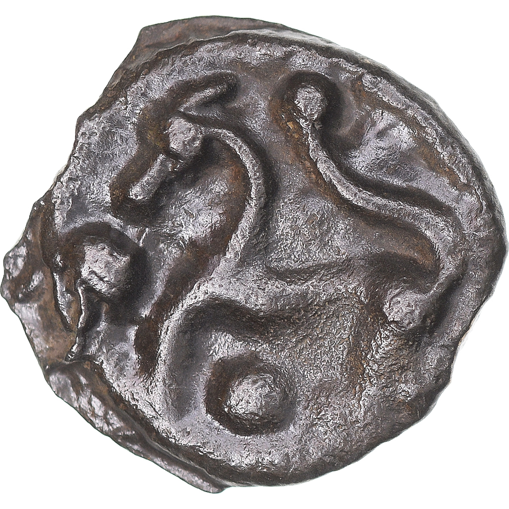 Coin, Senones, potin à la tête d’indien, 1st century BC, , Potin
