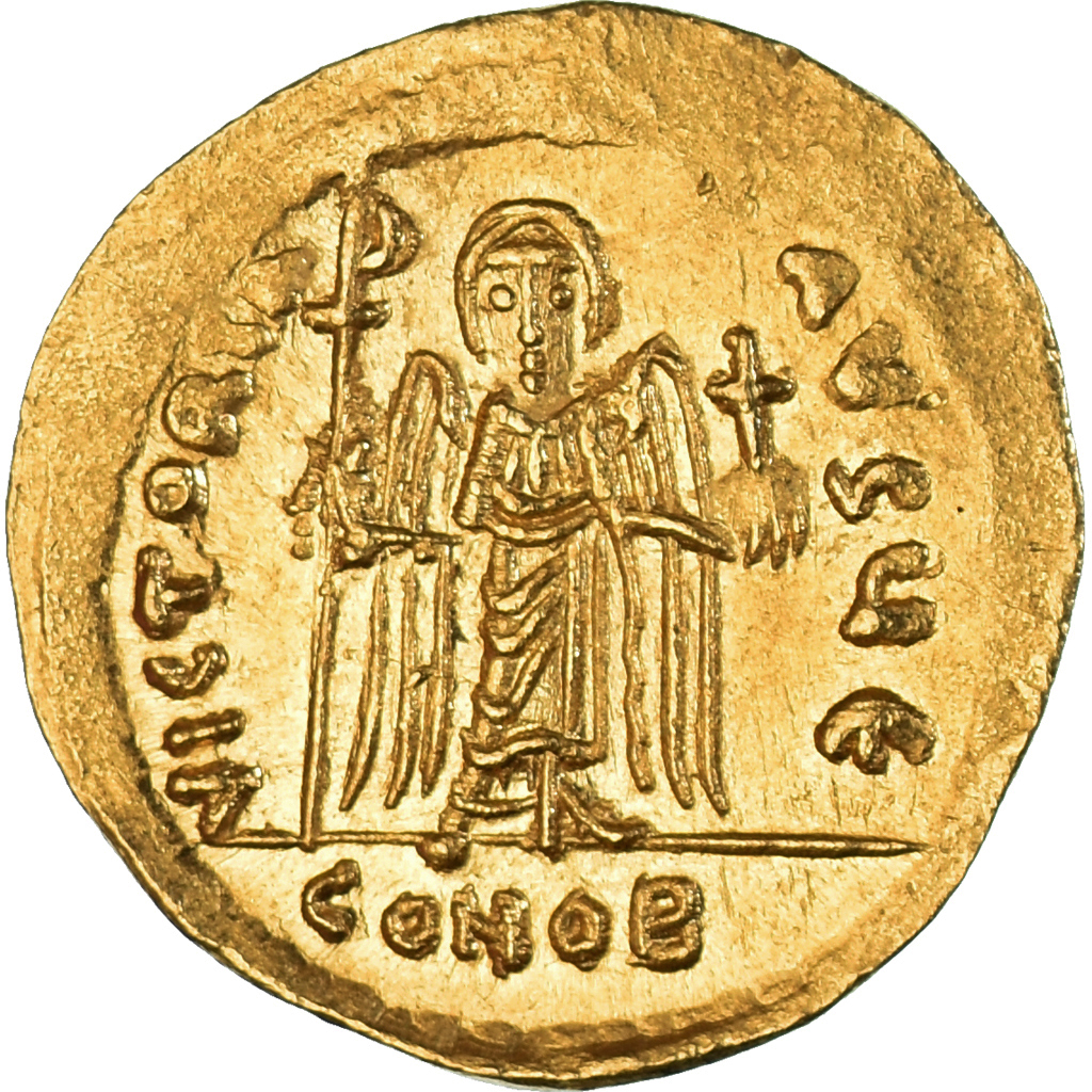 Coin, Phocas, Solidus, 607-610, Constantinople, , Gold, Sear:620
