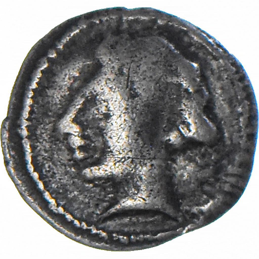 Coin, Campania, Obol, ca. 320-300 BC, Neapolis, , Silver, SNG-Cop:397-8