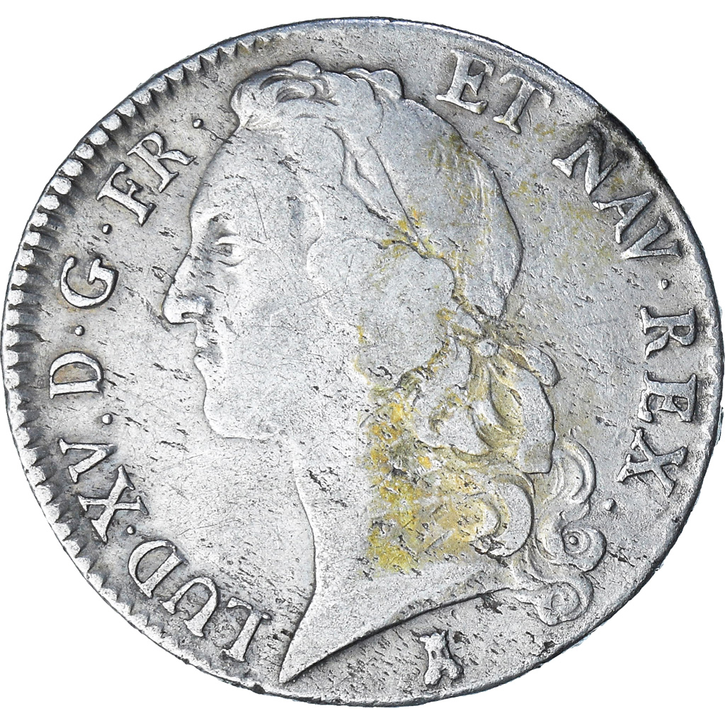 France, Louis XV, Écu au bandeau, 1749, Nantes, , Silver, Gadoury:322