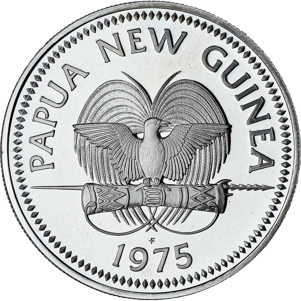 Papua New Guinea, 5 Kina, 1975, Proof, , Silver, KM:7a | Australian ...