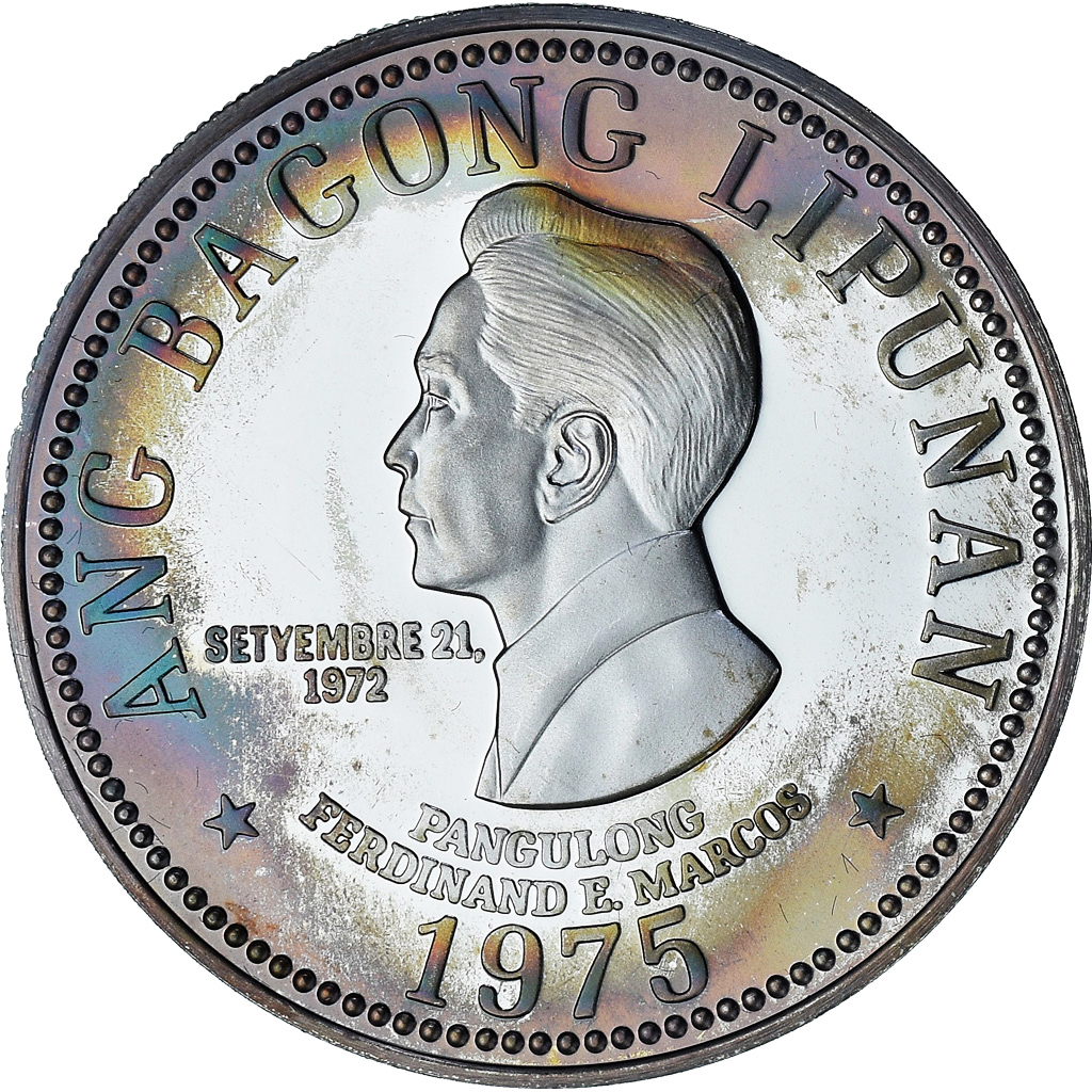 Philippines, 50 Piso, 1975, Proof, , Silver, KM:212 | Asian and Middle ...
