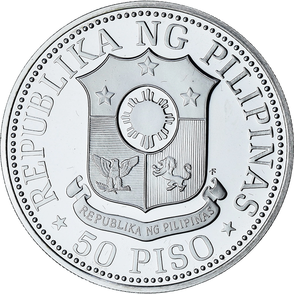 Philippines, 50 Piso, 1975, Proof, , Silver, KM:212 | Asian and Middle ...