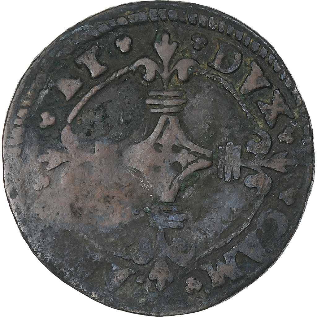 France, Archevêché de Cambrai, Louis de Berlaymont, Double Denier, 1570-1596
