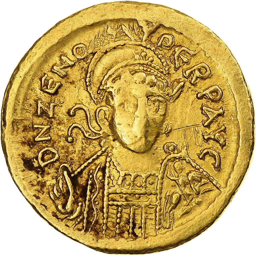 Zeno, Solidus, 474-491, Constantinople, Gold, , RIC:X-910 | Roman ...
