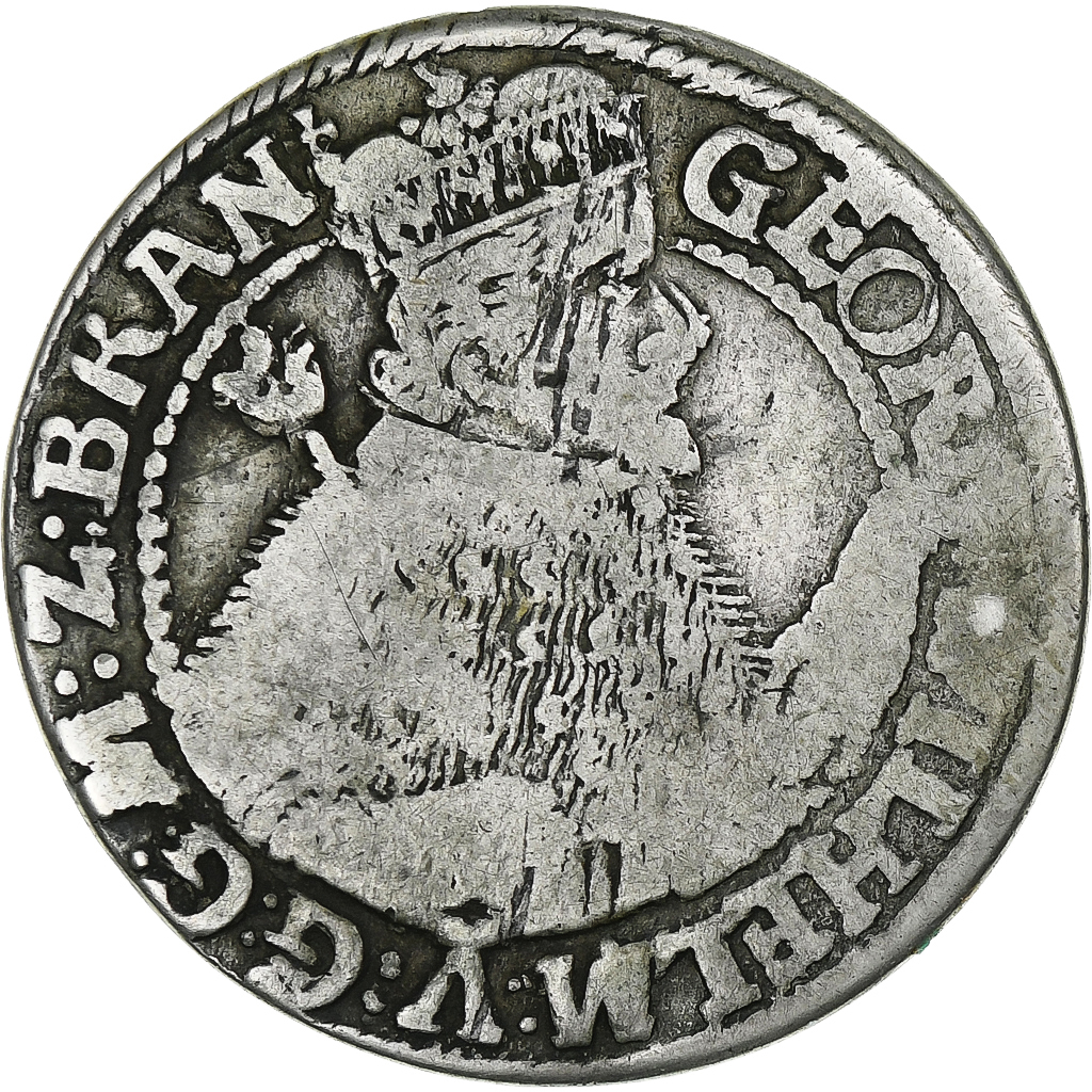 Germany, Brandenburg-Prussia, Georg Wilhelm, 1/4 Thaler, 1622, Silver