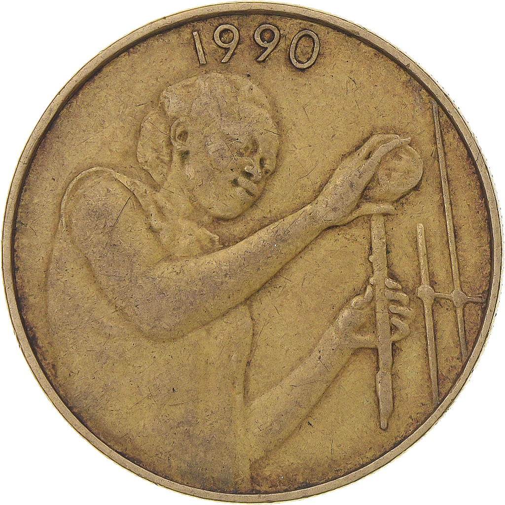 Coin, West African States, 25 Francs, 1990, Afrique de l'Ouest (BCEAO)
