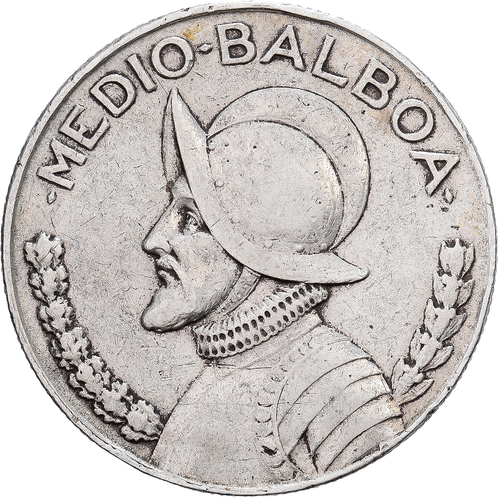Panama, 1/2 Balboa, 1947, Franklin Mint, Silver, , KM:12.1 | North ...