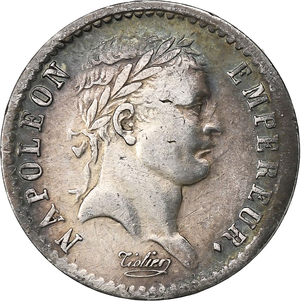France, Demi Franc, 1808, Paris, Silver, , Gadoury:398 | European Coins