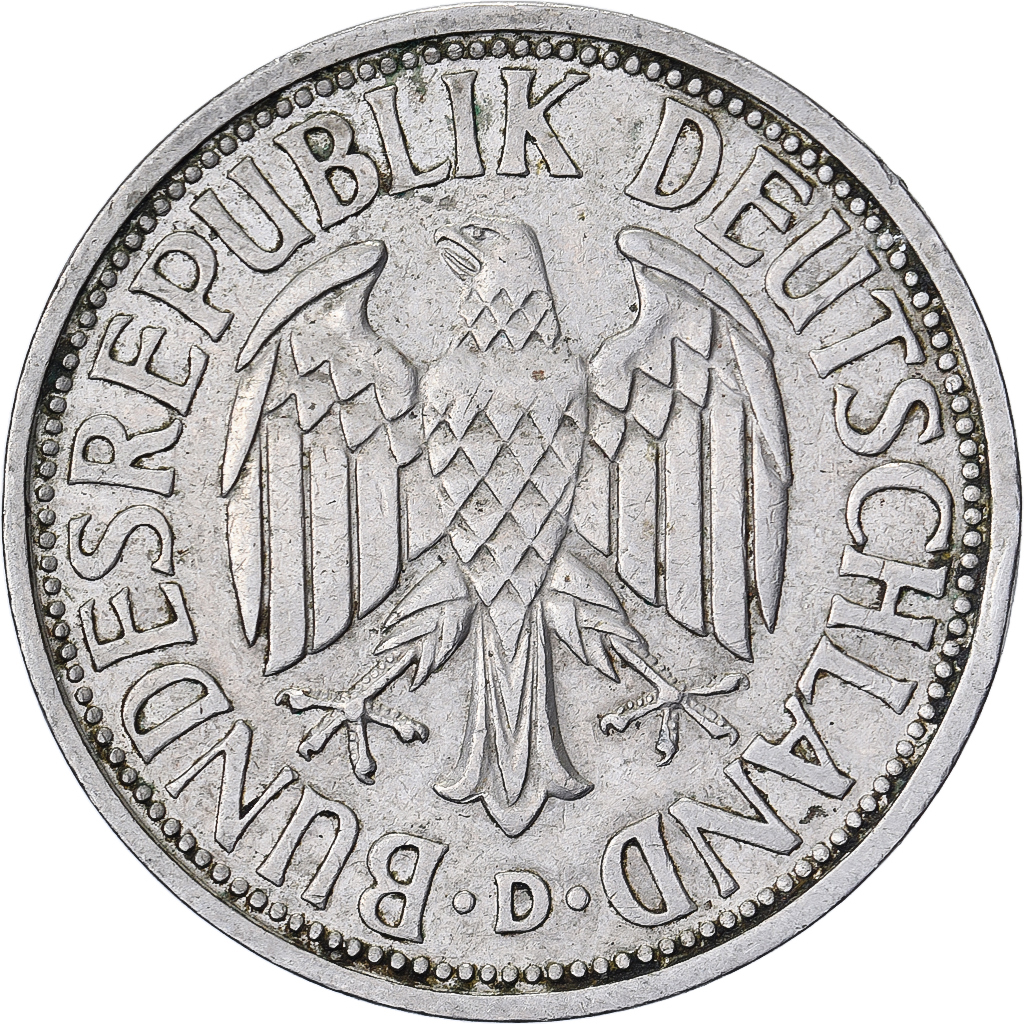 Federal Republic of Germany, 2 Mark, 1951, Munich, Copper-nickel,