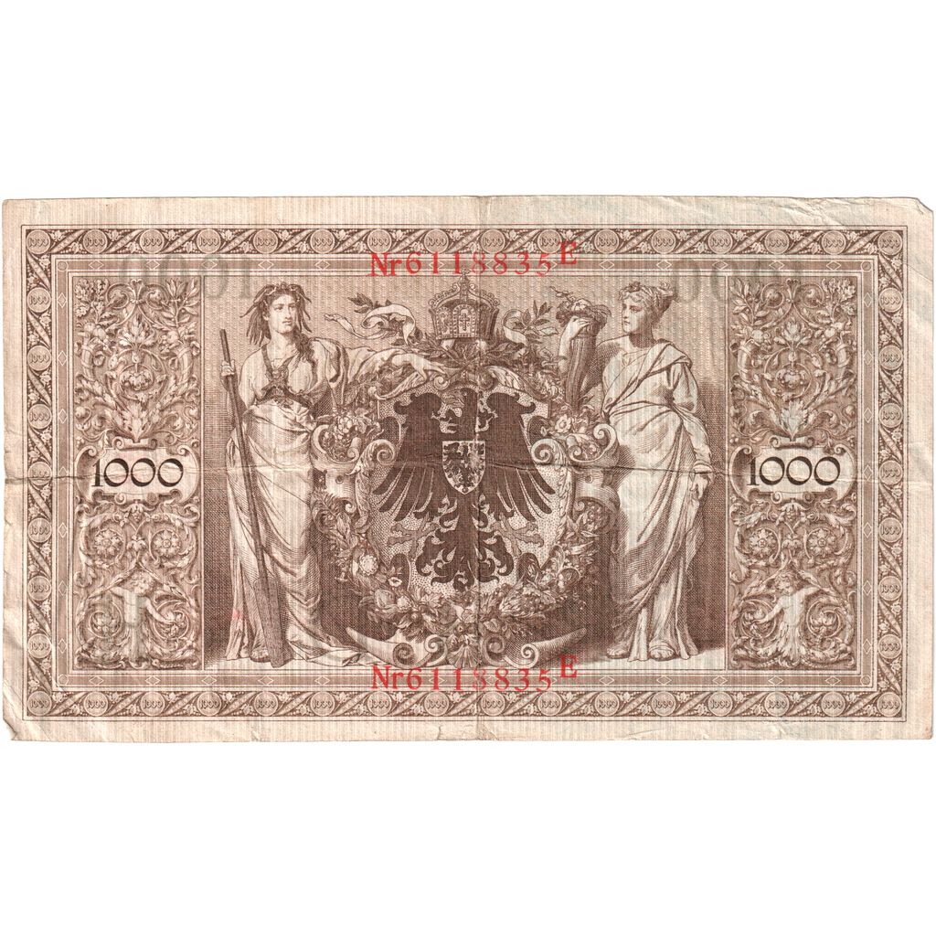 Germany, 1000 Mark, 1910-04-21, VF(30-35) | World Paper Money