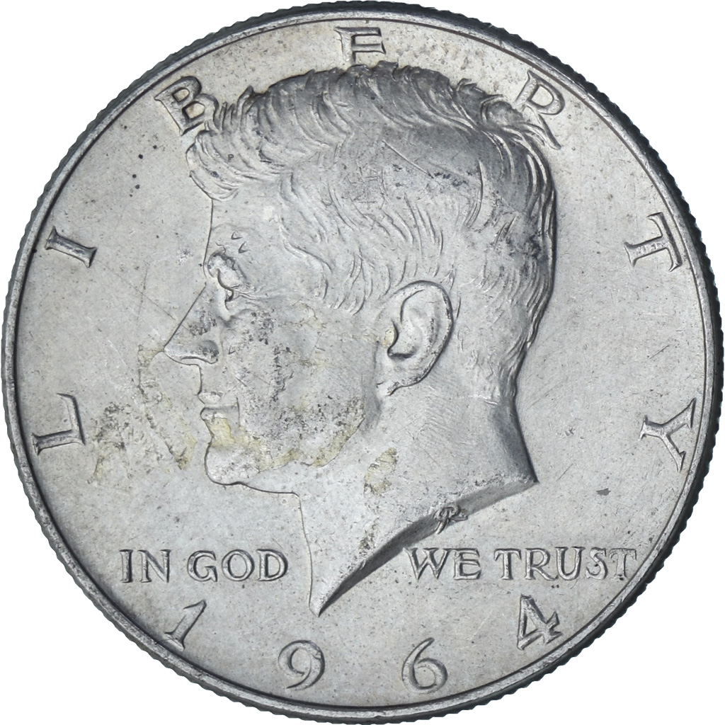 Coin, United States, John F. Kennedy, Half Dollar, 1964, Philadelphia ...