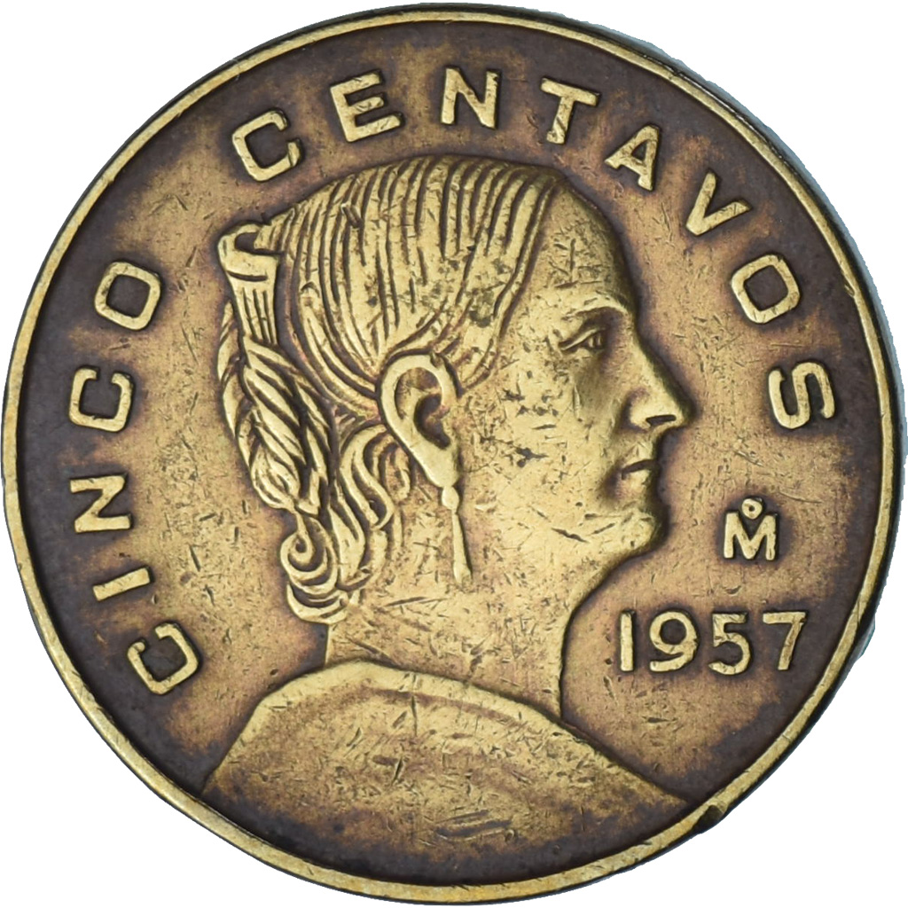 Coin, Mexico, 5 Centavos, 1957, , laiton | North & Central American and ...