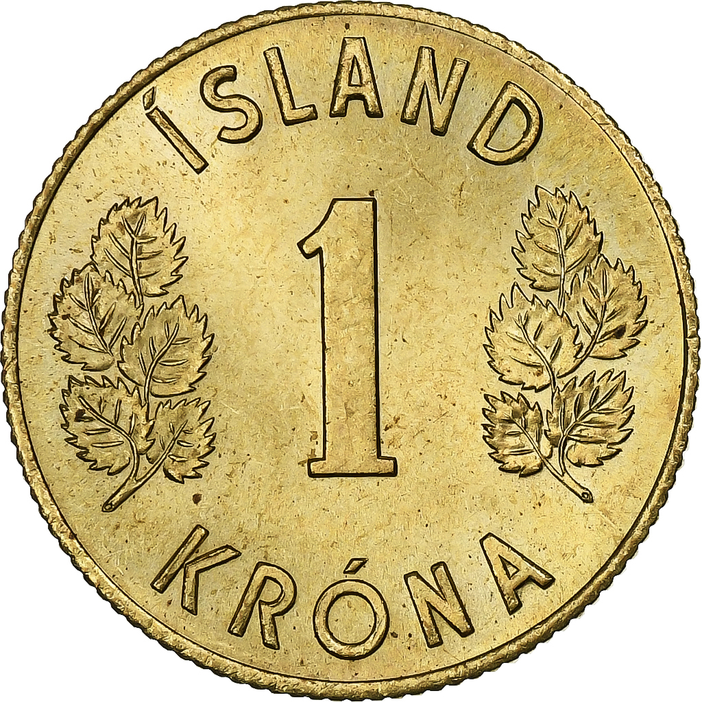 Iceland, Krona, 1966, Aluminum-Bronze, , KM:12 | European Coins