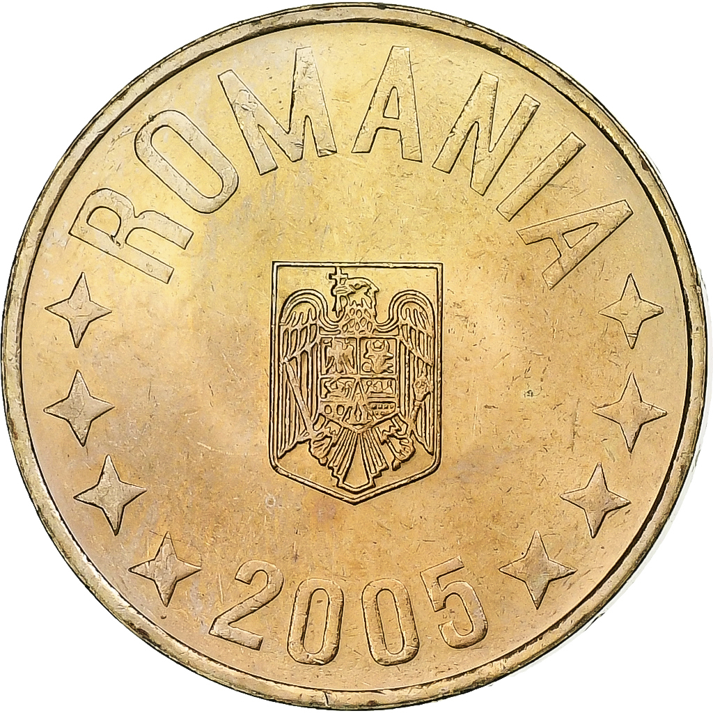 Romania, 50 Bani, 2005, Bucharest, Nickel-brass, , KM:192 | European Coins