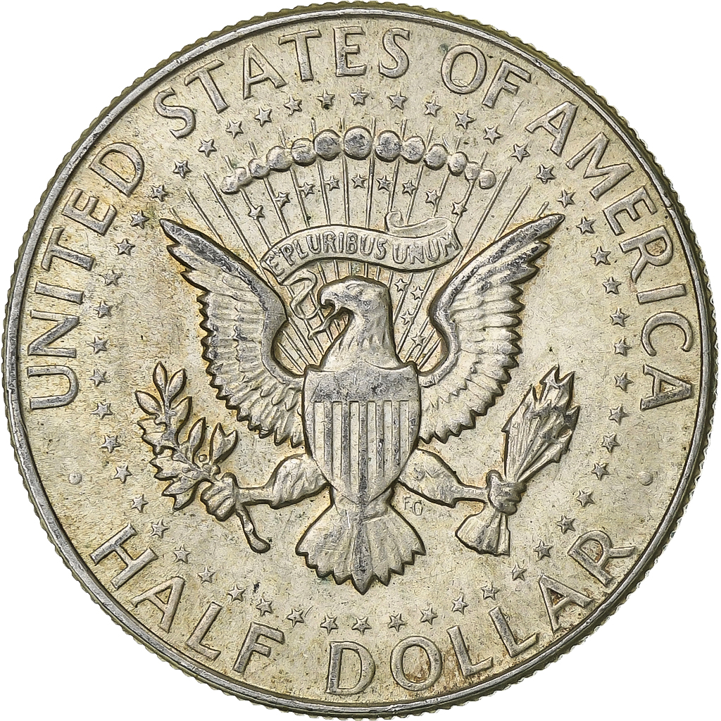 United States, Half Dollar, Kennedy Half Dollar, 1968, U.S. Mint, Silver