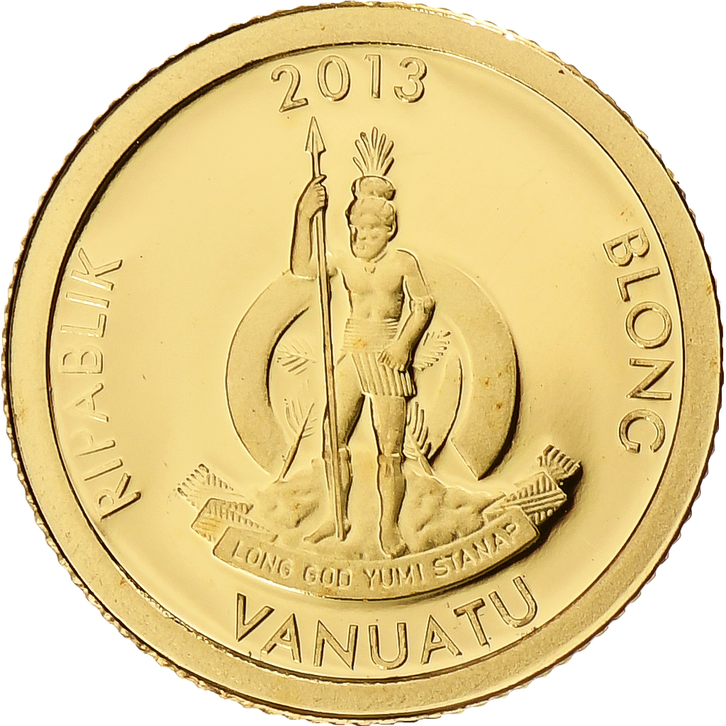 Vanuatu, 20 Vatu, Vitruvian Man, 2013, Proof, Gold, | Australian ...