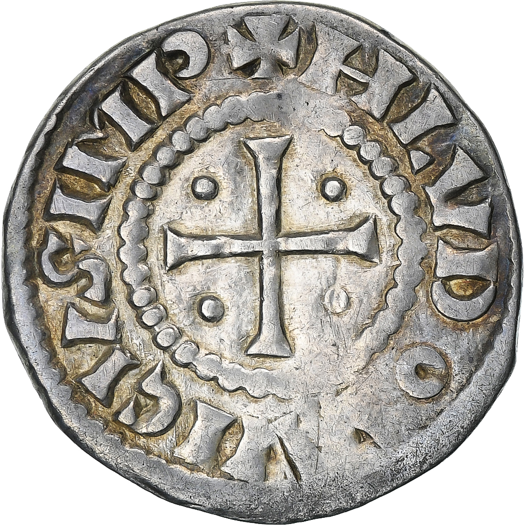 France, Louis le Pieux, Denier au temple, 814-840, Silver, | European Coins