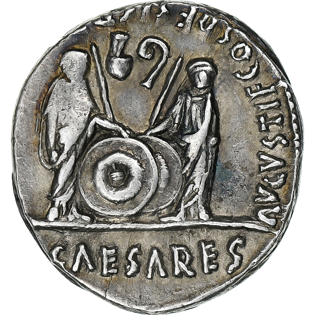 Augustus, Denarius, 2 BC-4 AD, Lugdunum, Silver, , RIC:208 | Roman ...