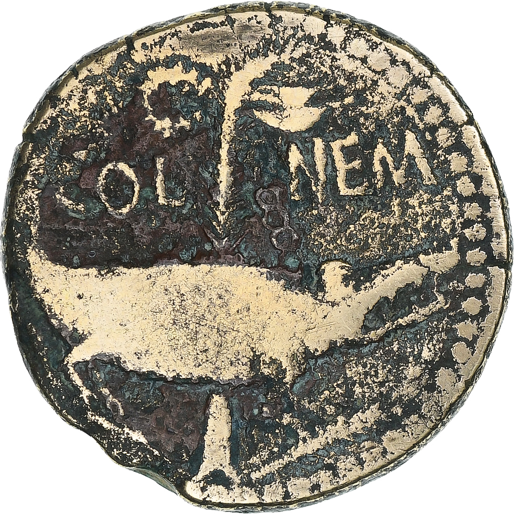 Augustus & Agrippa, As, 9-3 BC, Nîmes, Bronze, , RIC:158 | Roman ...