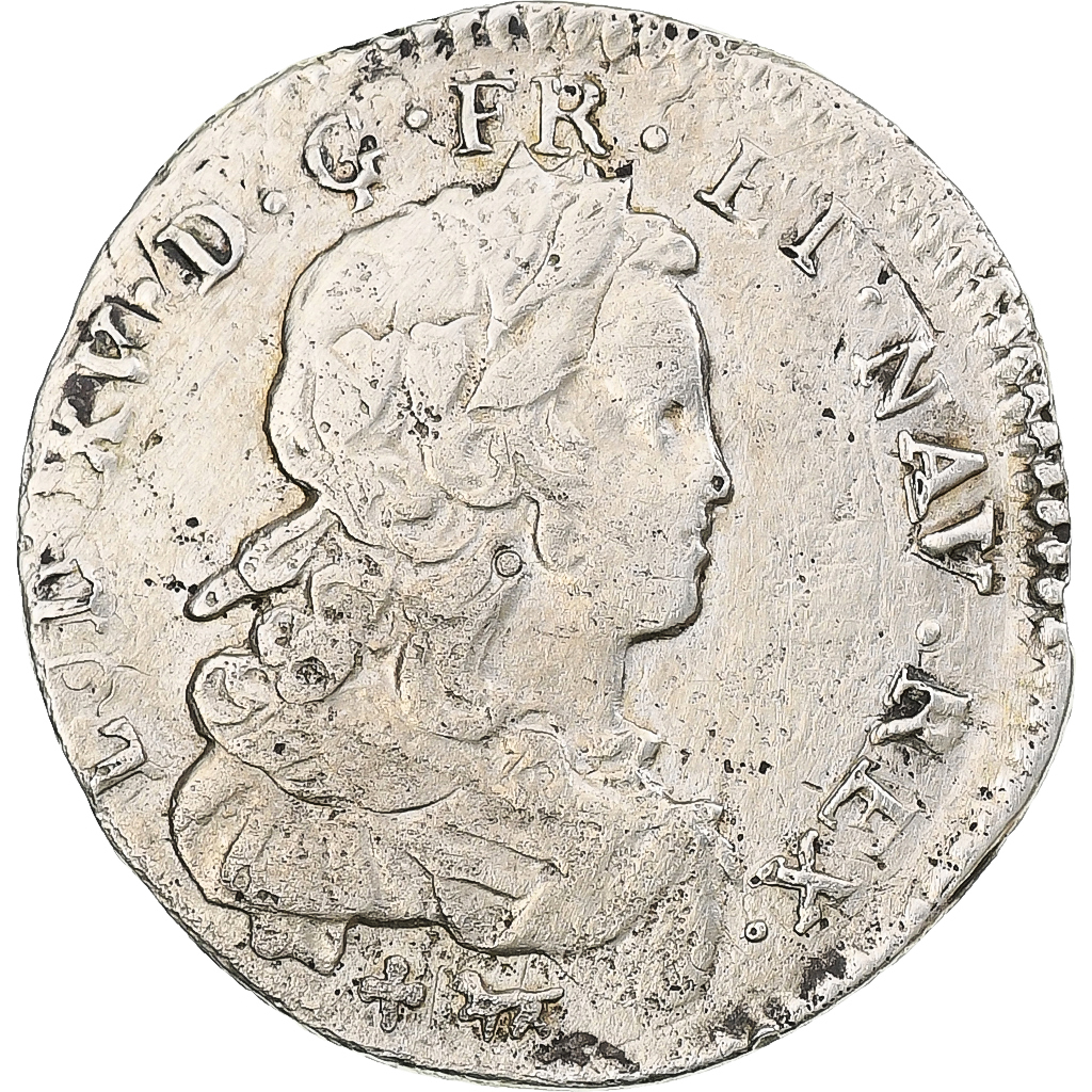 France, Louis XV, 1/12 Ecu de France, 1721, Paris, Silver, | European Coins