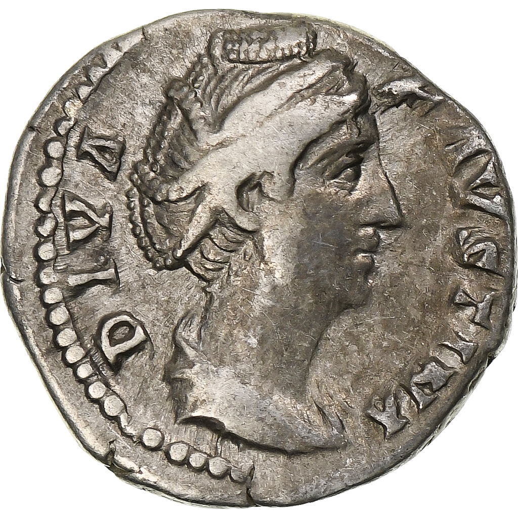 Diva Faustina I, Denarius, 141, Rome, Silver, , RIC:362 | Roman ...