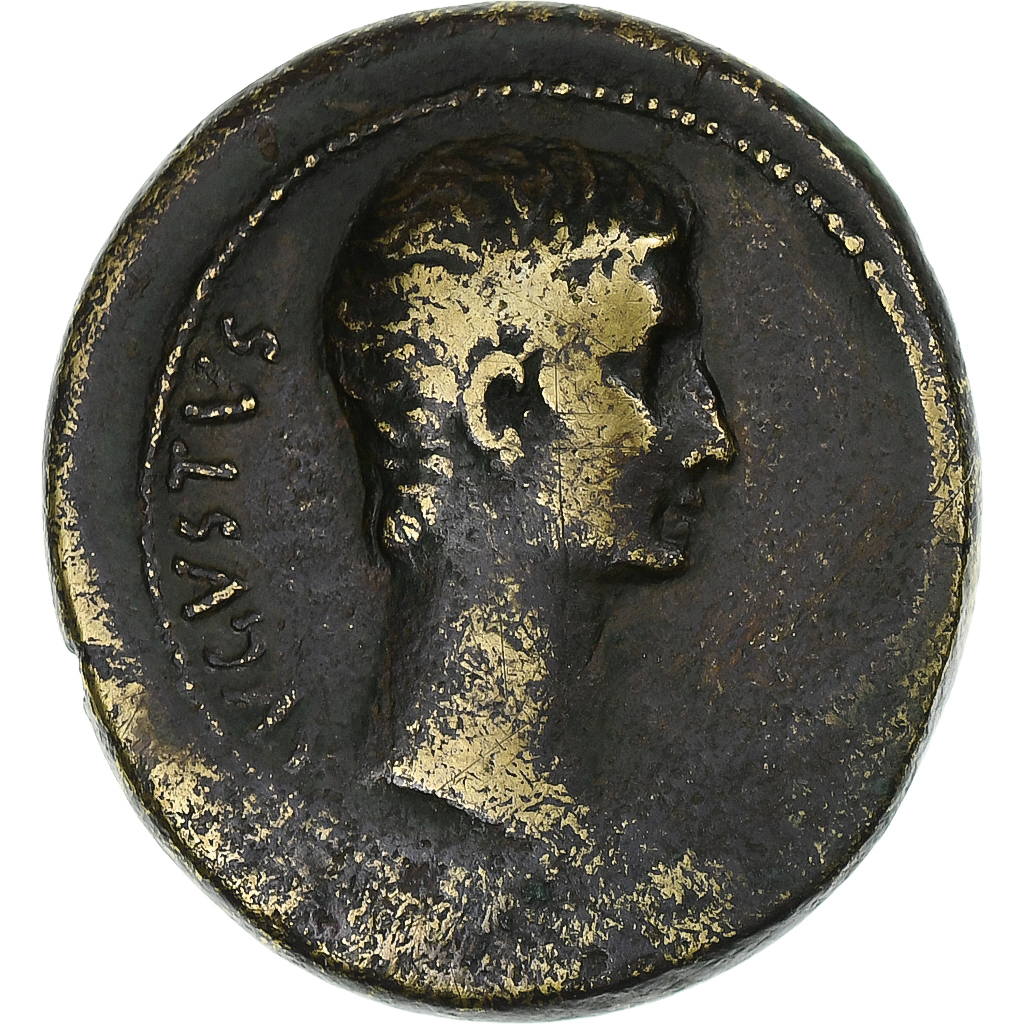 Augustus, Dupondius, 25-15 BC, Pergamon, Bronze, | Roman Imperial Coins
