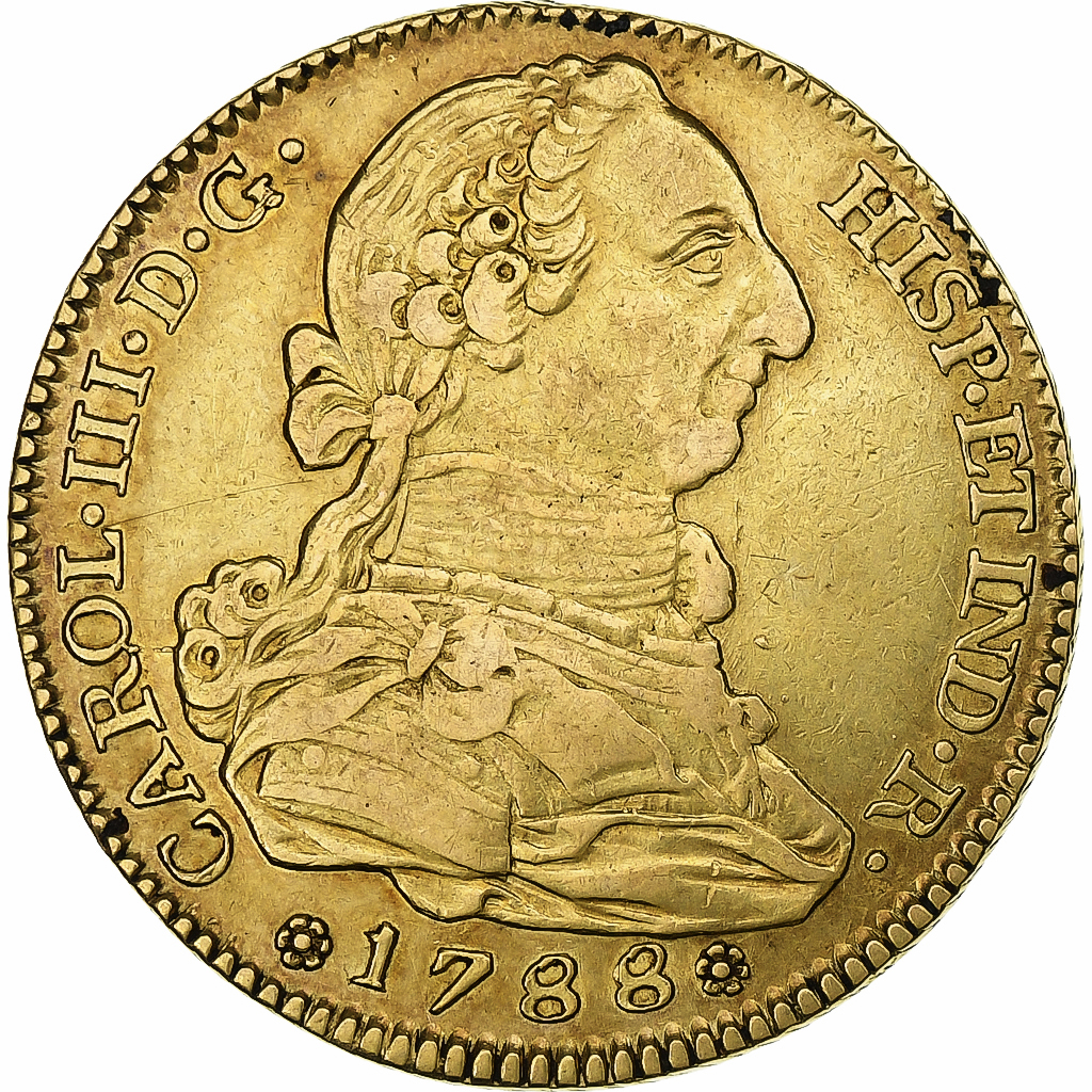 Spain, Charles III, 4 Escudos, 1788, Madrid, Gold, , KM:418a | European Coins