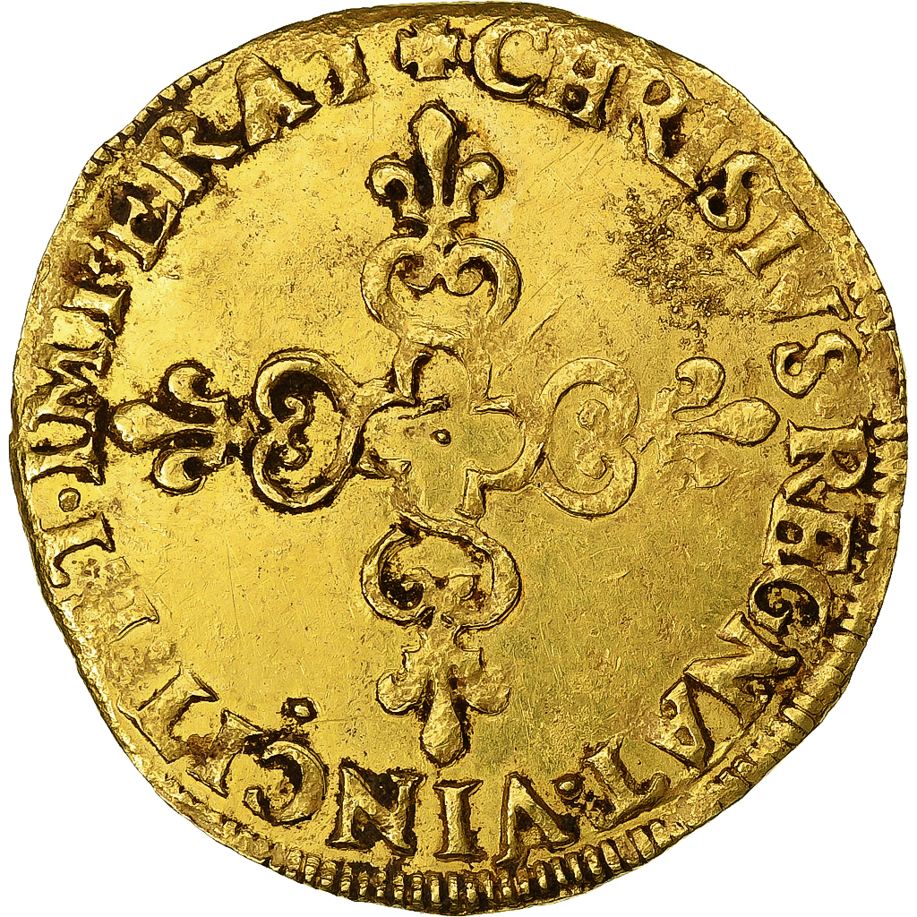 France, Charles X, Écu d'or au soleil, 1593, Paris, Gold, | European Coins