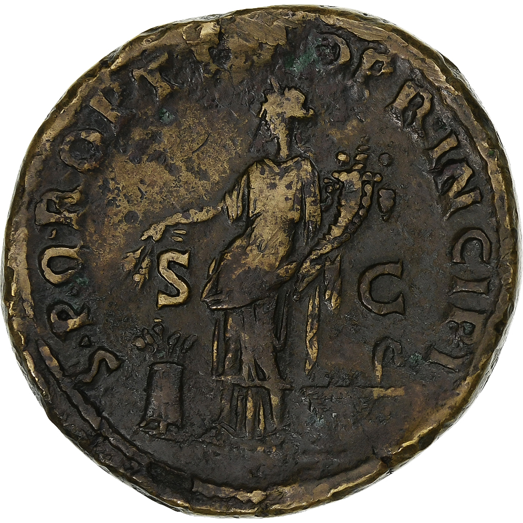 Trajan, Sestertius, 103-111, Rome, Bronze, , RIC:492 | Roman Imperial Coins