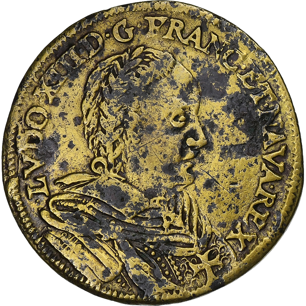 France, Nuremberg token, Louis XIII, n.d., Brass, | Tokens & Medals