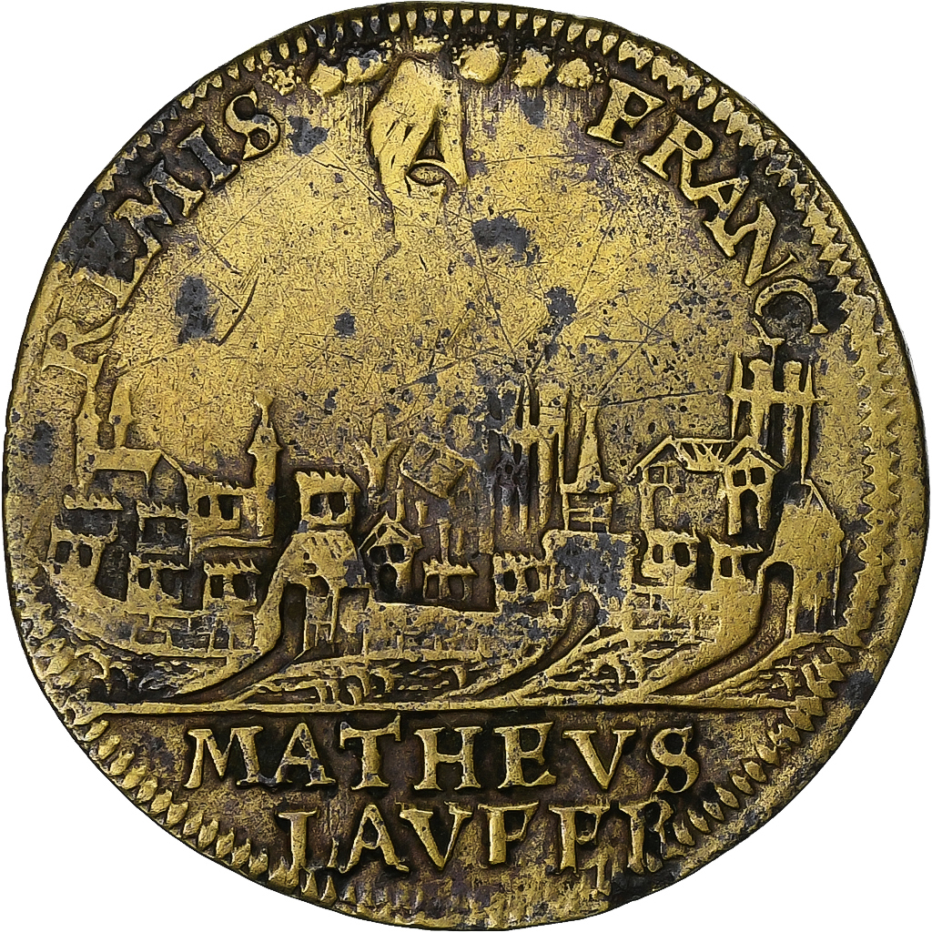 France, Nuremberg token, Louis XIII, n.d., Brass, | Tokens & Medals