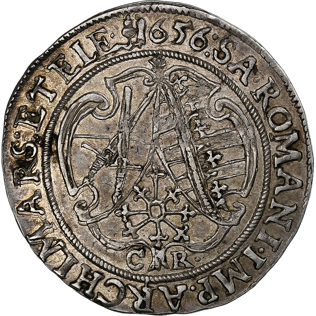 Electorate of Saxony, Johann Georg I, 1/4 Thaler, 1656, Dresden, Silver