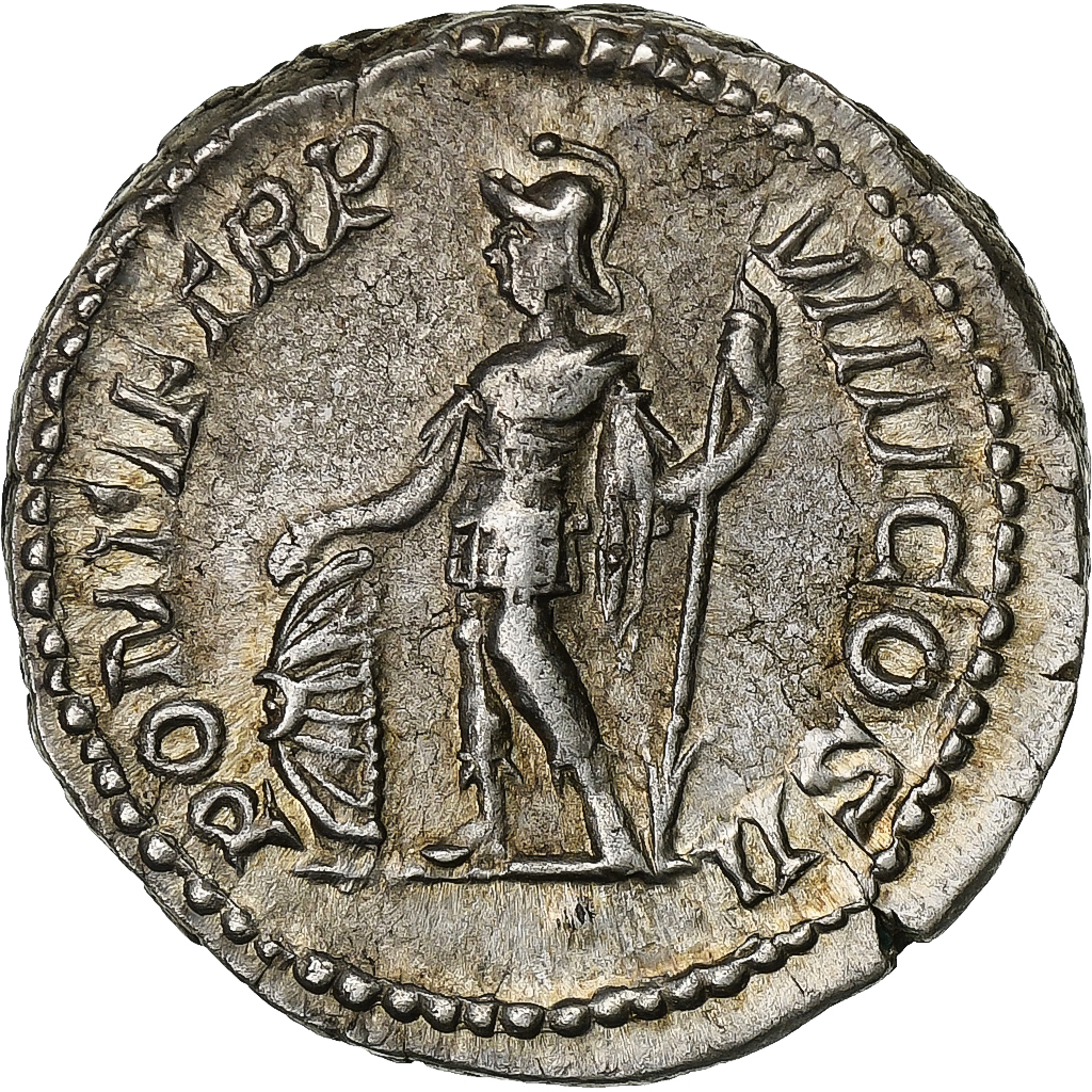 Caracalla, Denarius, 206, Rome, Silver, , RIC:83b | Roman Imperial Coins