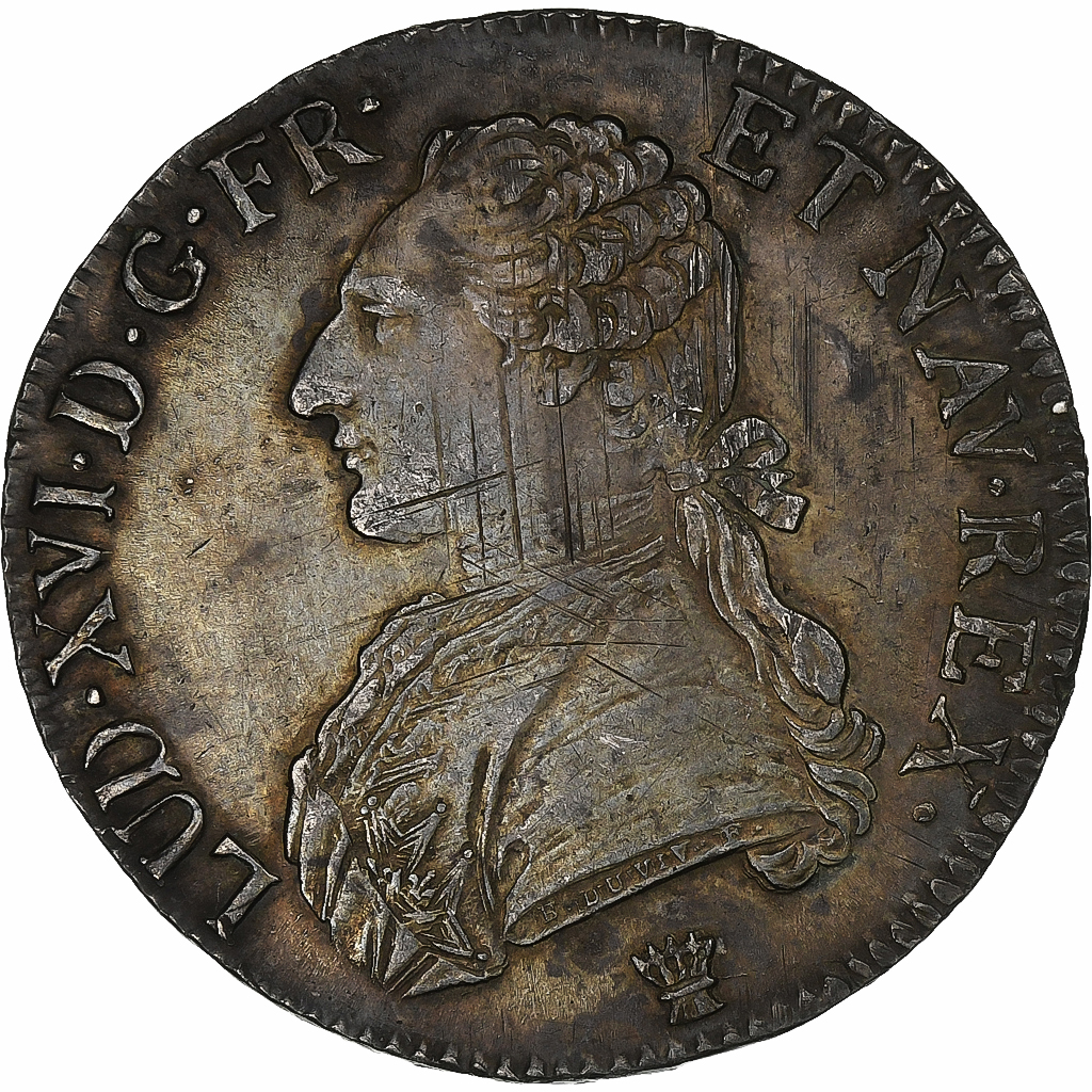 France, Louis XVI, Ecu aux branches d'olivier, 1788, Limoges, Silver,