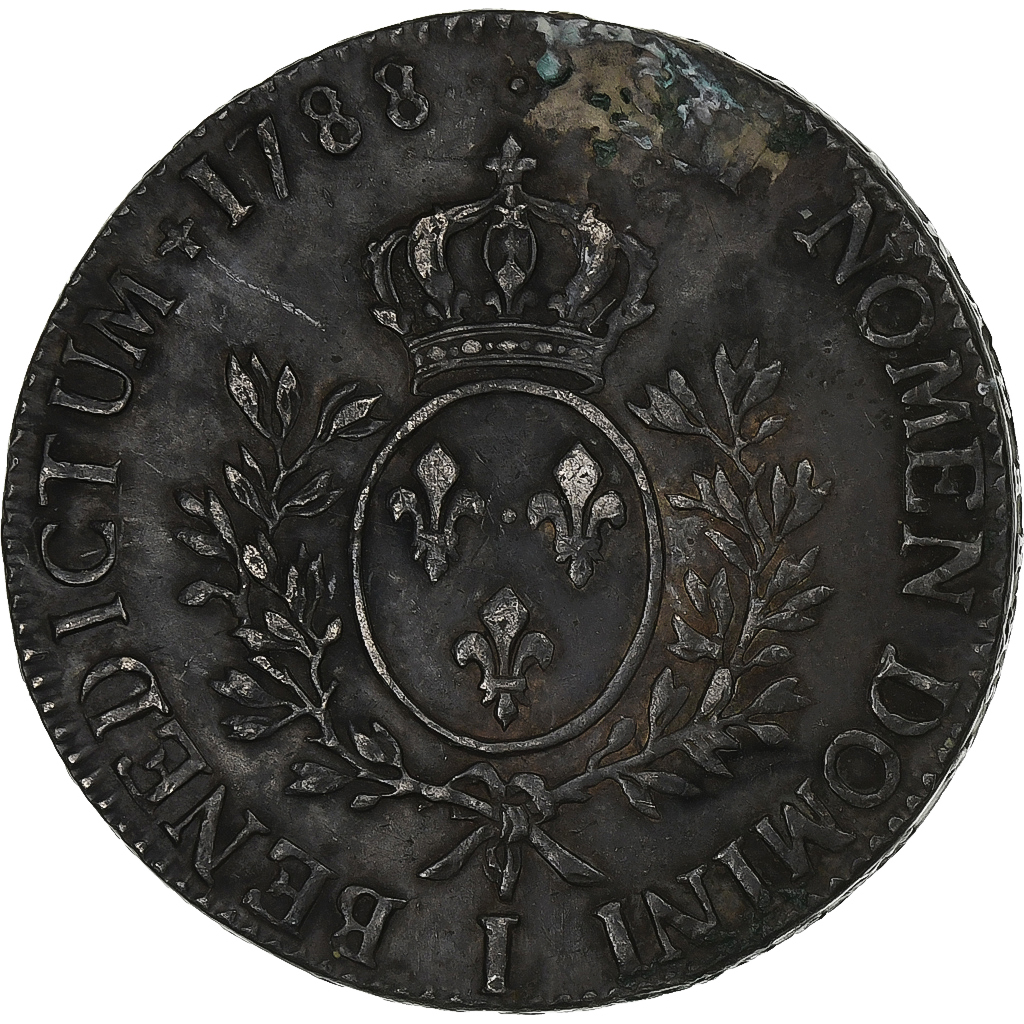 France, Louis XVI, Ecu aux branches d'olivier, 1788, Limoges, Silver,