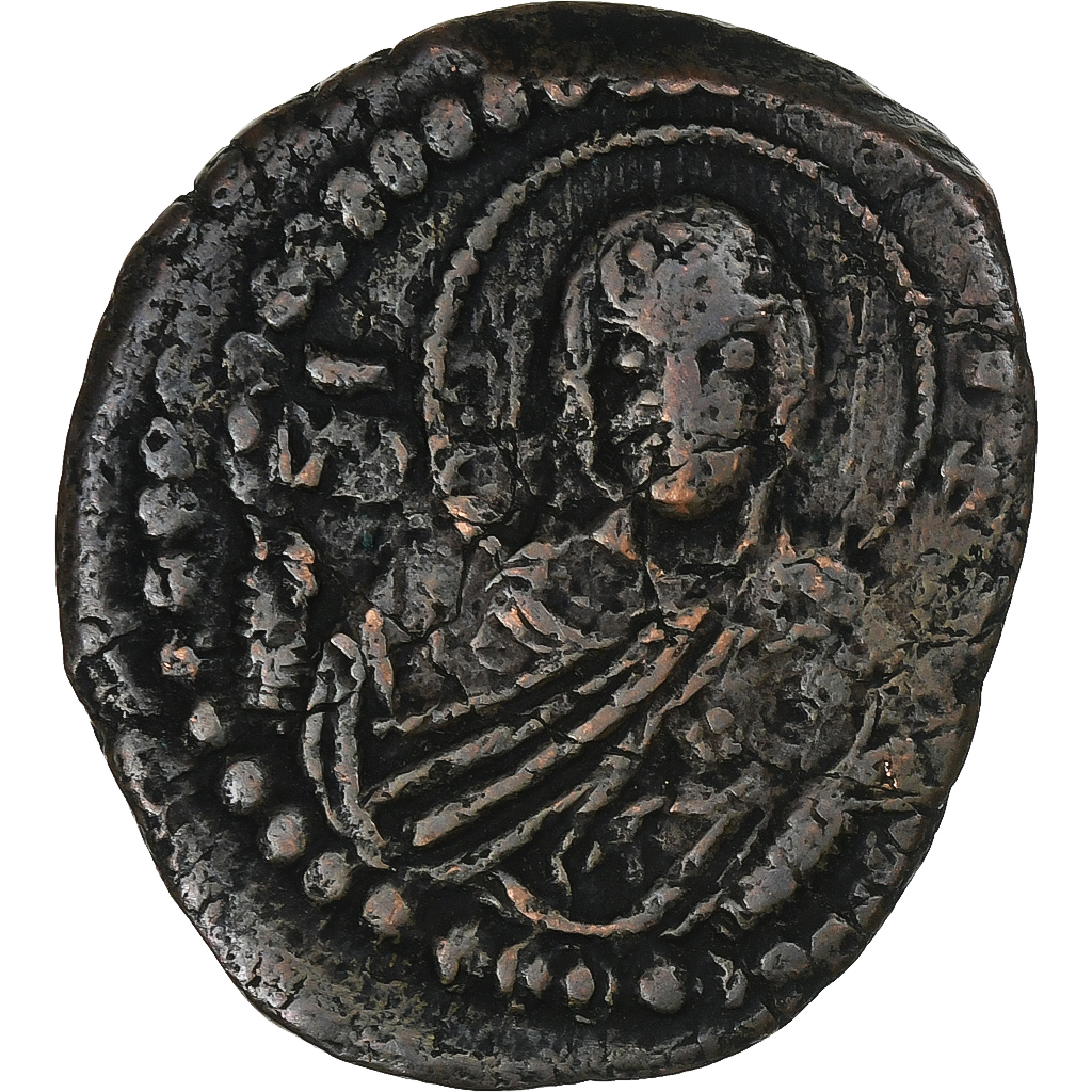 Time of Romanus IV, Follis, 1068-1071, Constantinople, Copper,