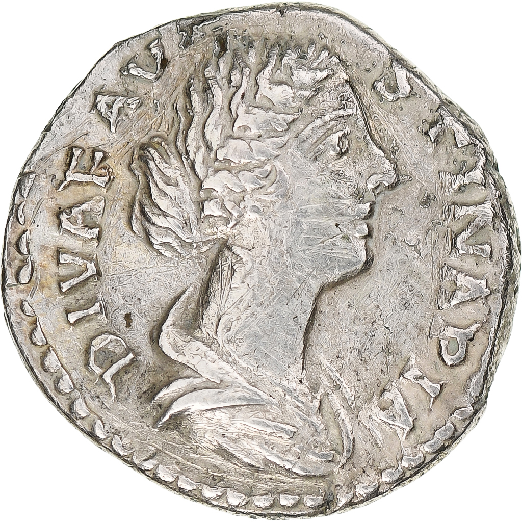 Diva Faustina II, Denarius, 176-180, Rome, Silver, , RIC:744 | Roman ...