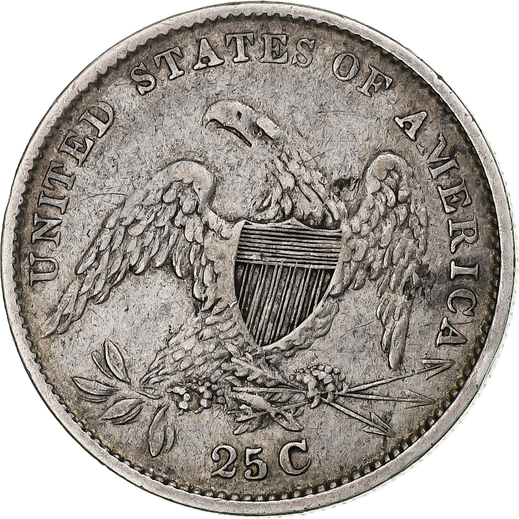 United States, Quarter, Liberty Cap, 1834, Philadelphia, Silver,