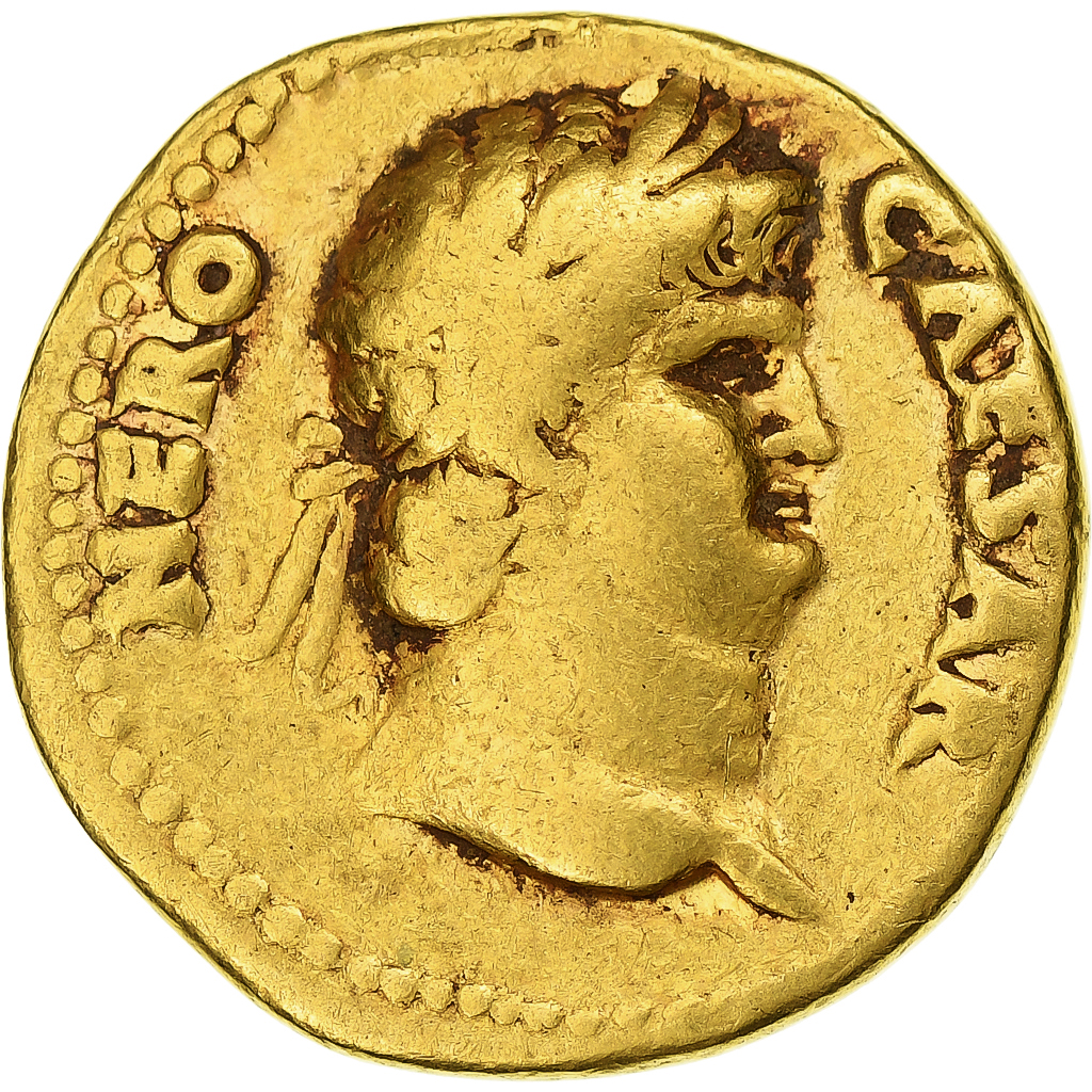 Nero, Aureus, 64-65, Rome, Gold, , RIC:46 | Roman Imperial Coins