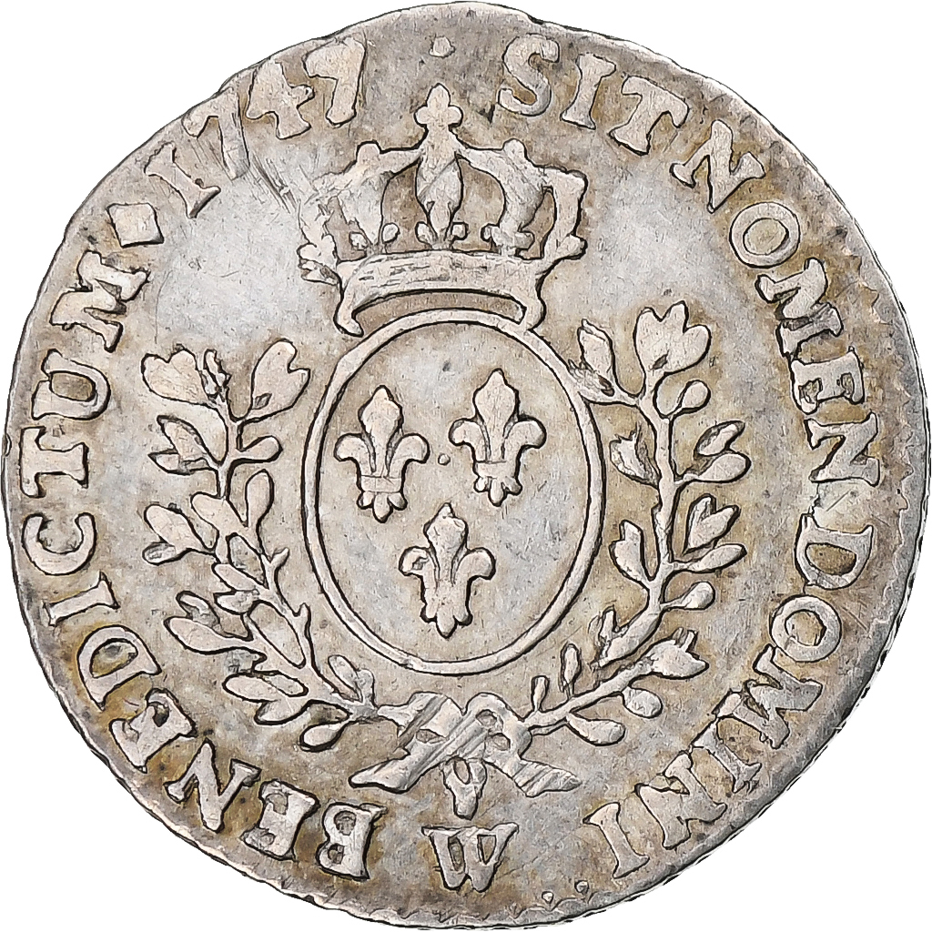 France, Louis XV, 1/20 Écu au bandeau, 1747, Lille, Silver, | European ...