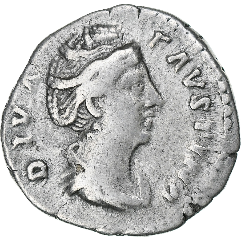 Diva Faustina I, Denarius, 141, Rome, Silver, , RIC:343 | Roman ...