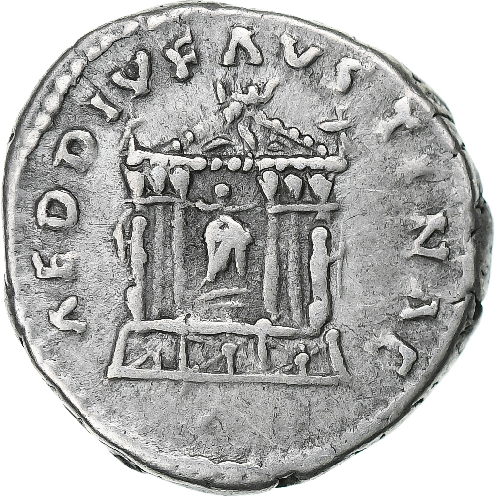 Diva Faustina I, Denarius, 141, Rome, Silver, , RIC:343 | Roman ...